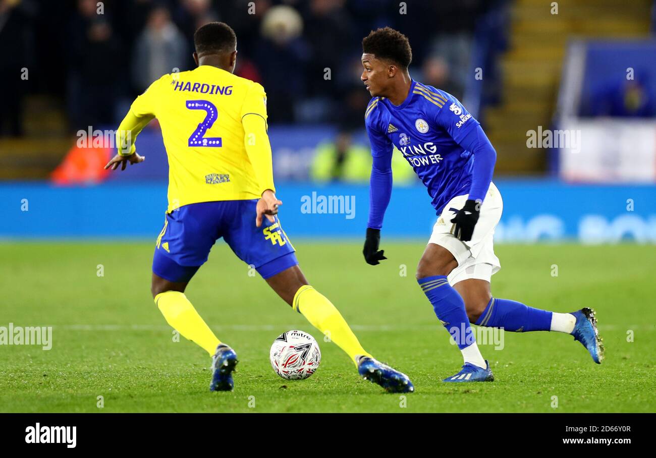 Leicester City's Demarai Gray in action with Birmingham City's Wes ...