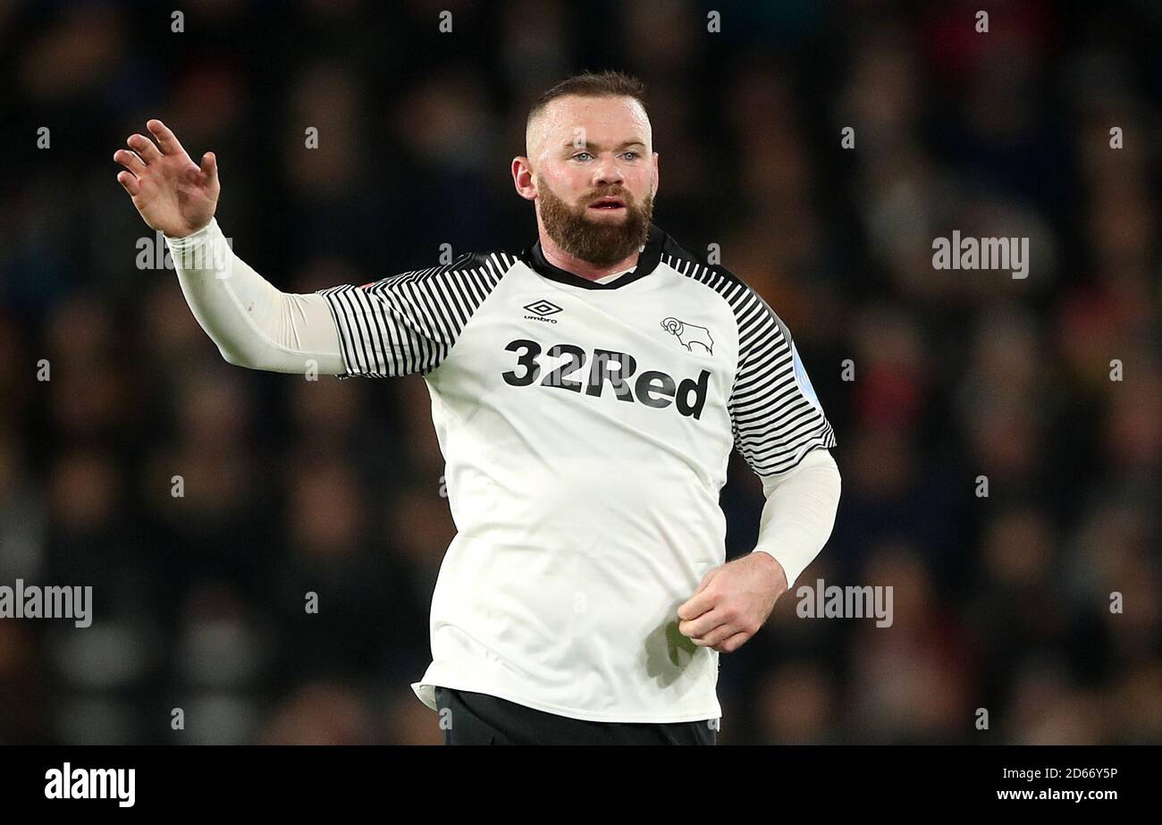 Derby County's Wayne Rooney Stock Photo - Alamy