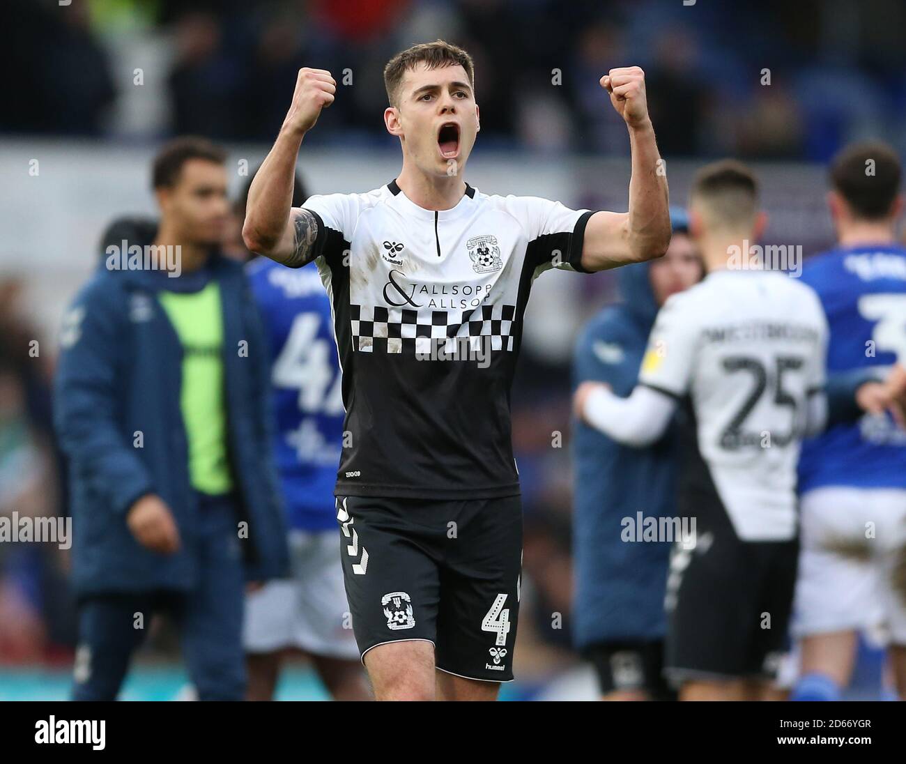 Coventry City's Michael Rose celebrates after the final whistle Stock ...