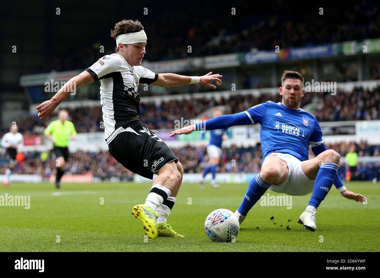 Coventry City's Callum O'Hare (left) in action with Ipswich Town's ...