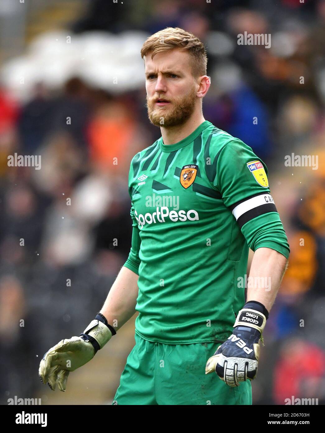 Hull City goalkeeper George Long Stock Photo - Alamy