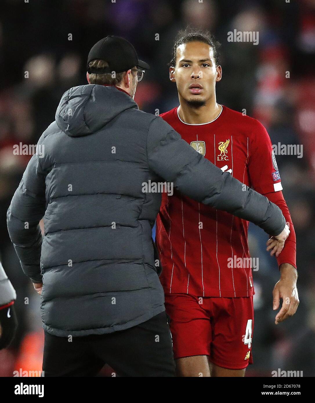 Liverpool manager Jurgen Klopp and Virgil van Dijk appear dejected ...