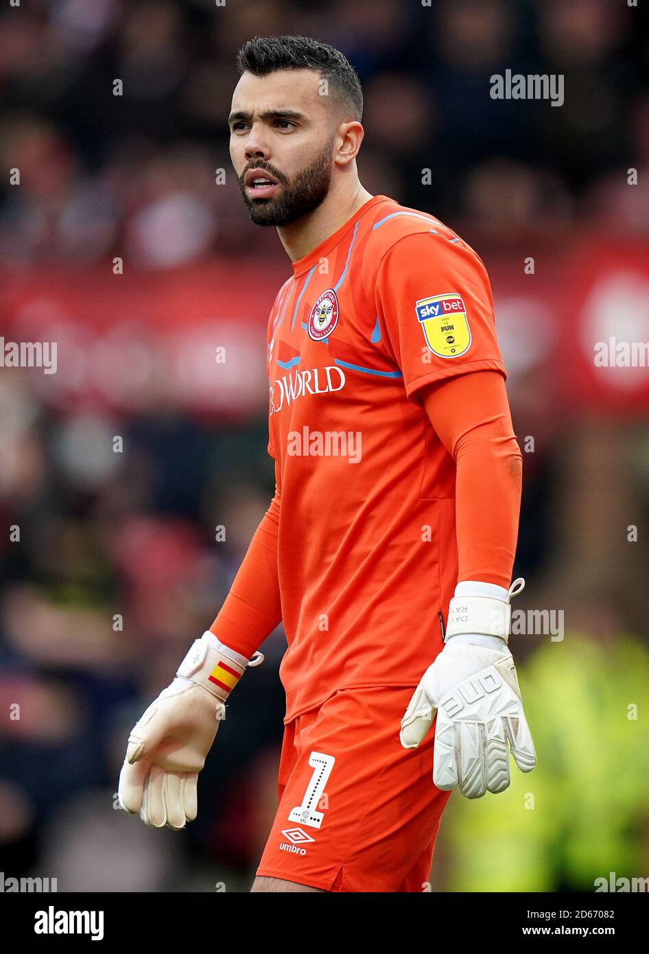 Brentford goalkeeper David Raya Martin Stock Photo - Alamy