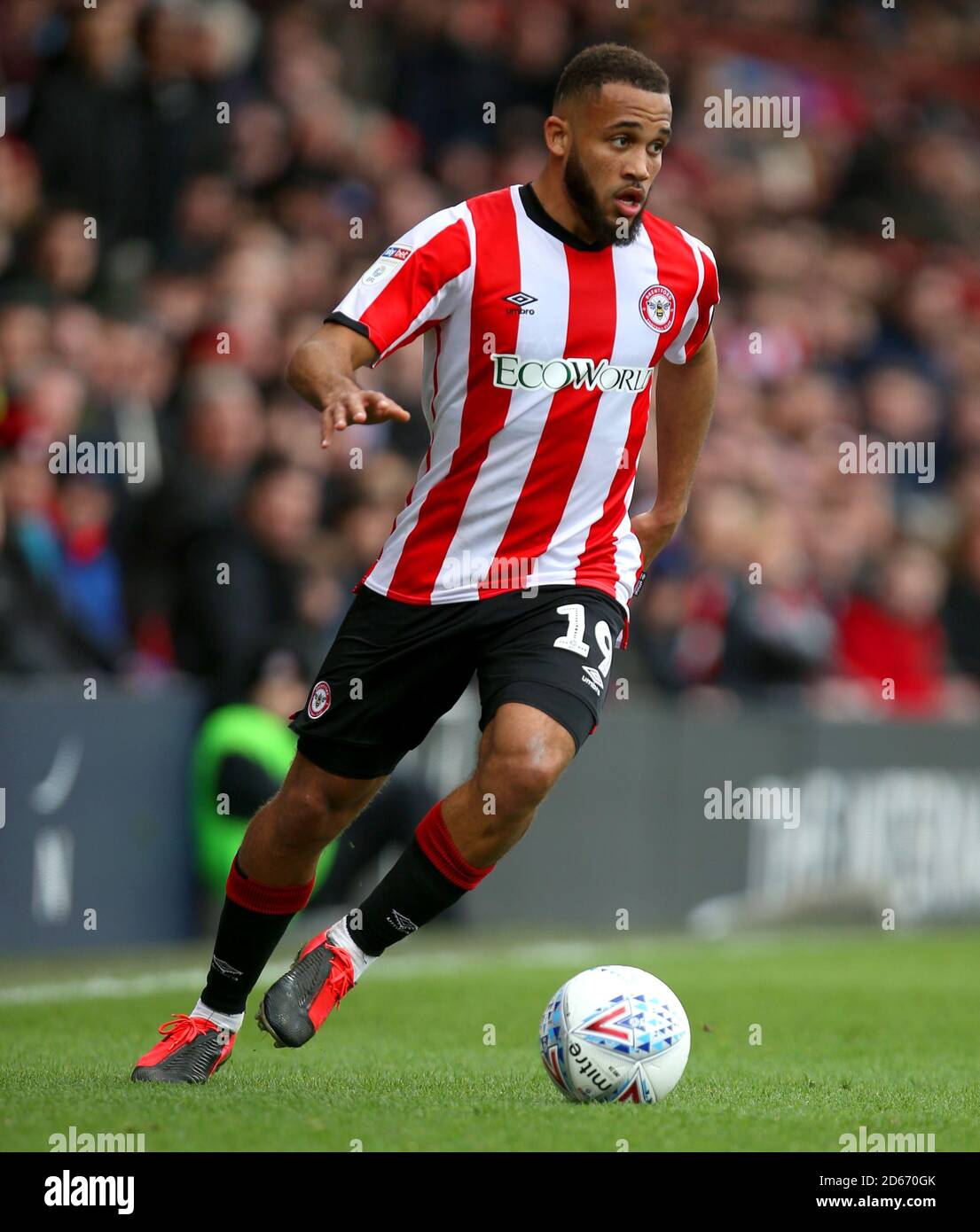 Brentford's Bryan Mbeumo in action Stock Photo - Alamy