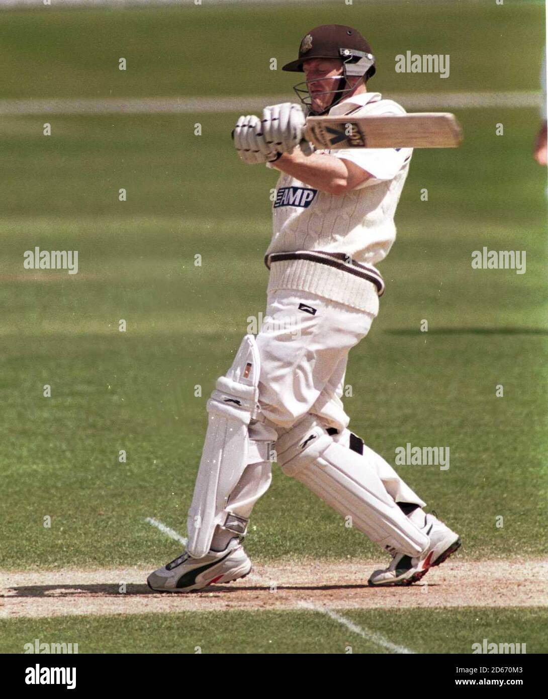 Surrey's Ali Brown on his way to 48 Stock Photo - Alamy