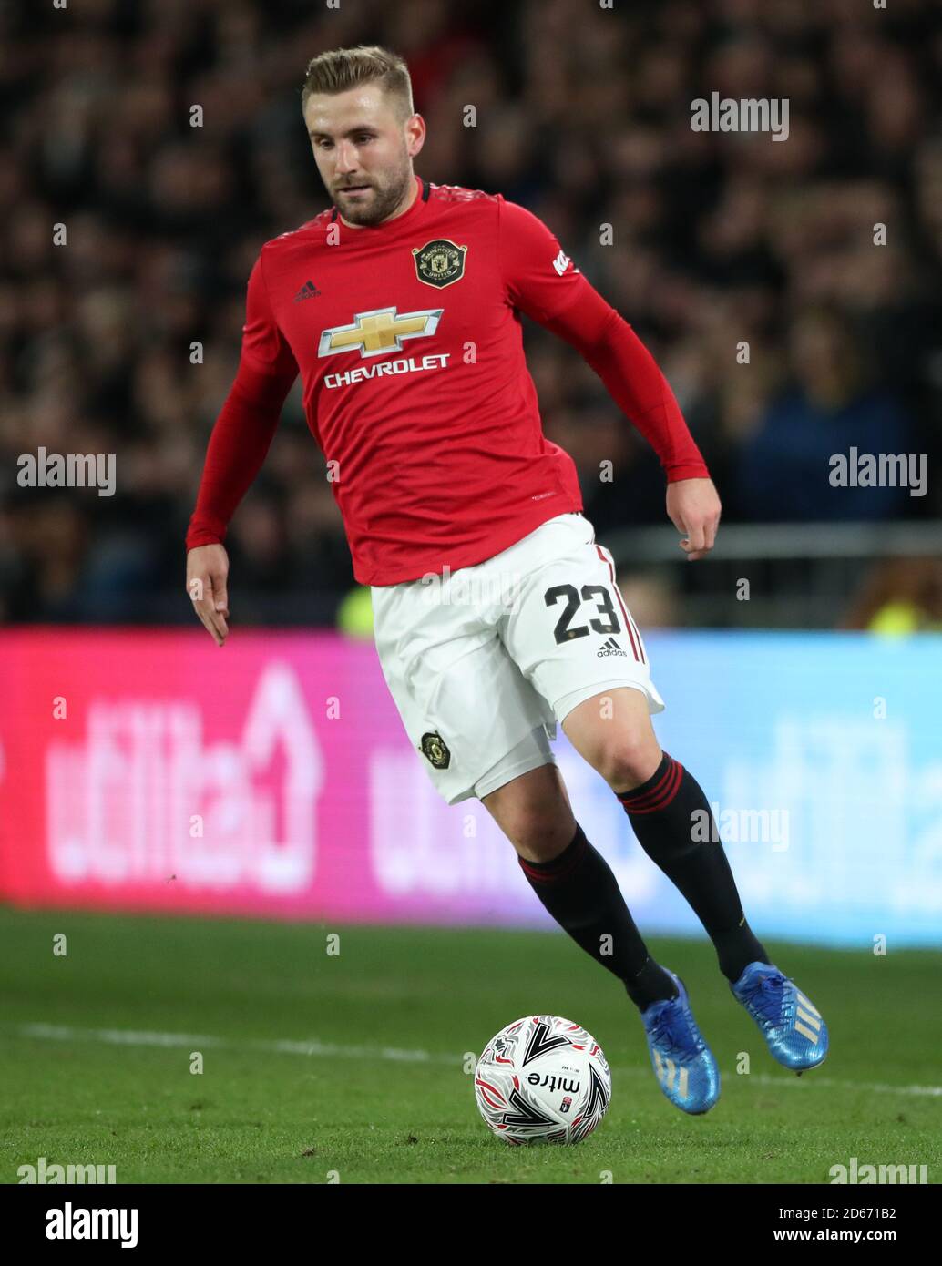 Manchester United's Luke Shaw Stock Photo - Alamy