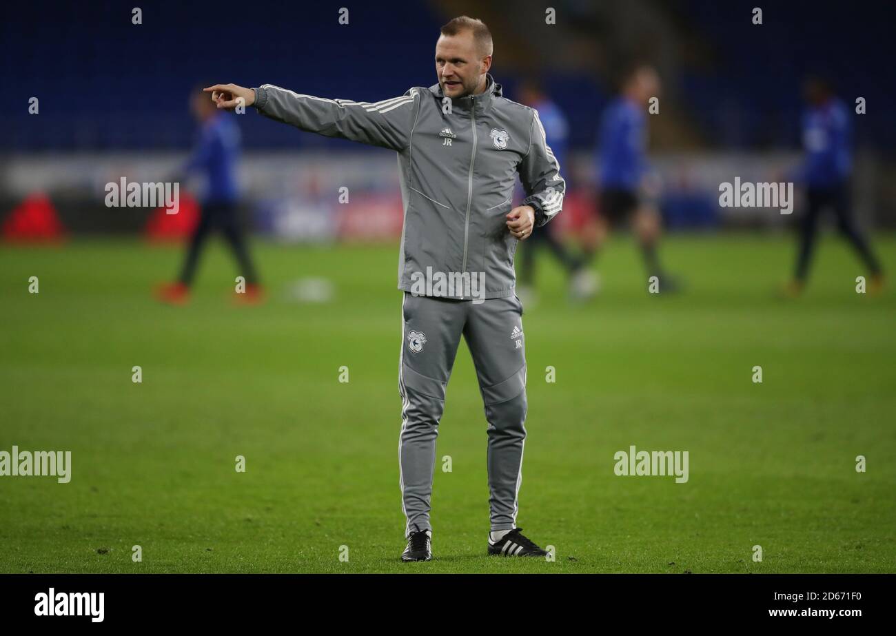 Cardiff City's 1st Team coach James Rowberry Stock Photo - Alamy