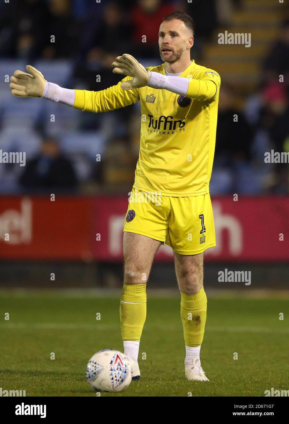 Shrewsbury Town's goalkeeper Joe Murphy Stock Photo - Alamy