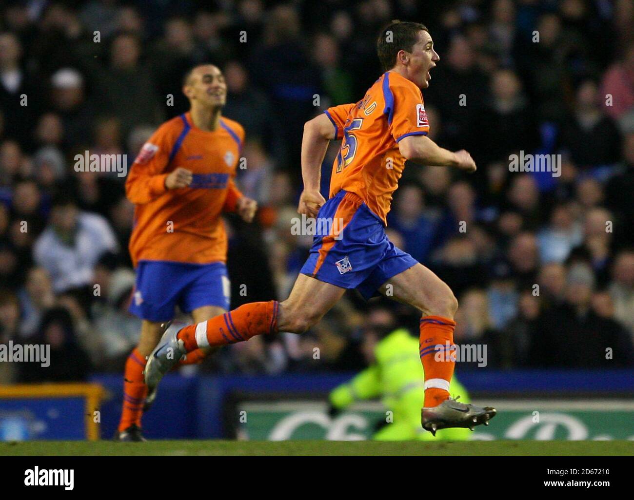 Oldham Athletic's Gary McDonald celebrates his goal Stock Photo - Alamy