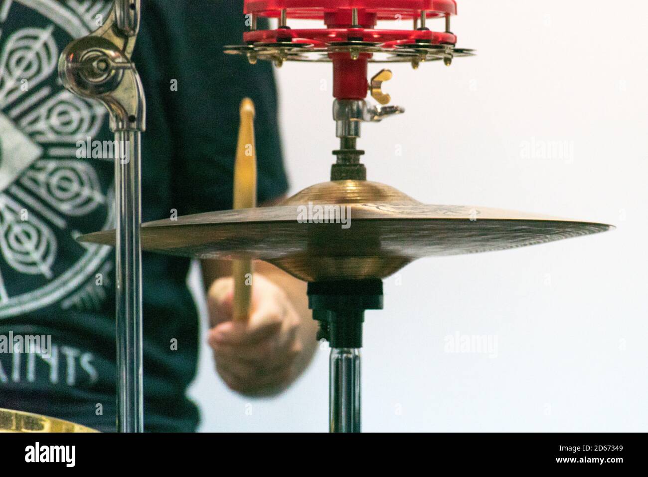 Closeup shot drum set hi-res stock photography and images - Alamy