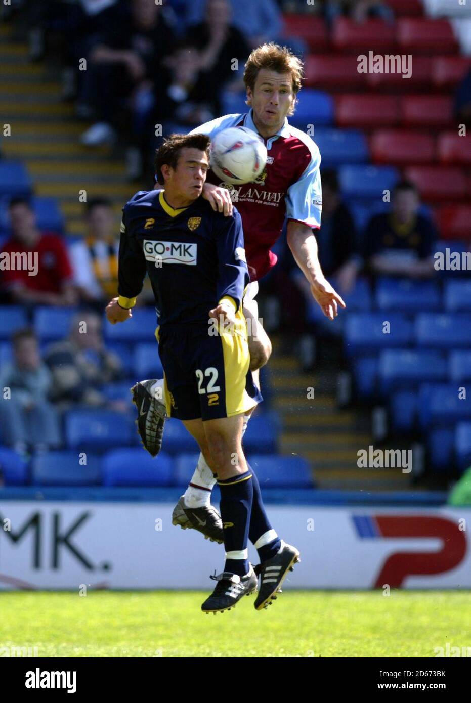 Wimbledon's Rob Gier and Burnley's Gareth Taylor Stock Photo - Alamy