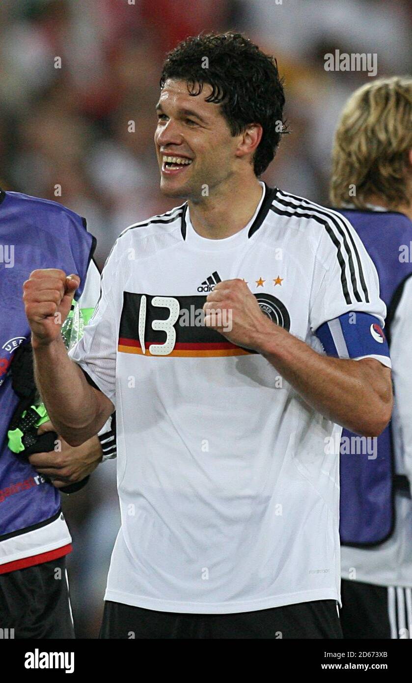 Germany's Michael Ballack celebrates after the final whislte Stock ...