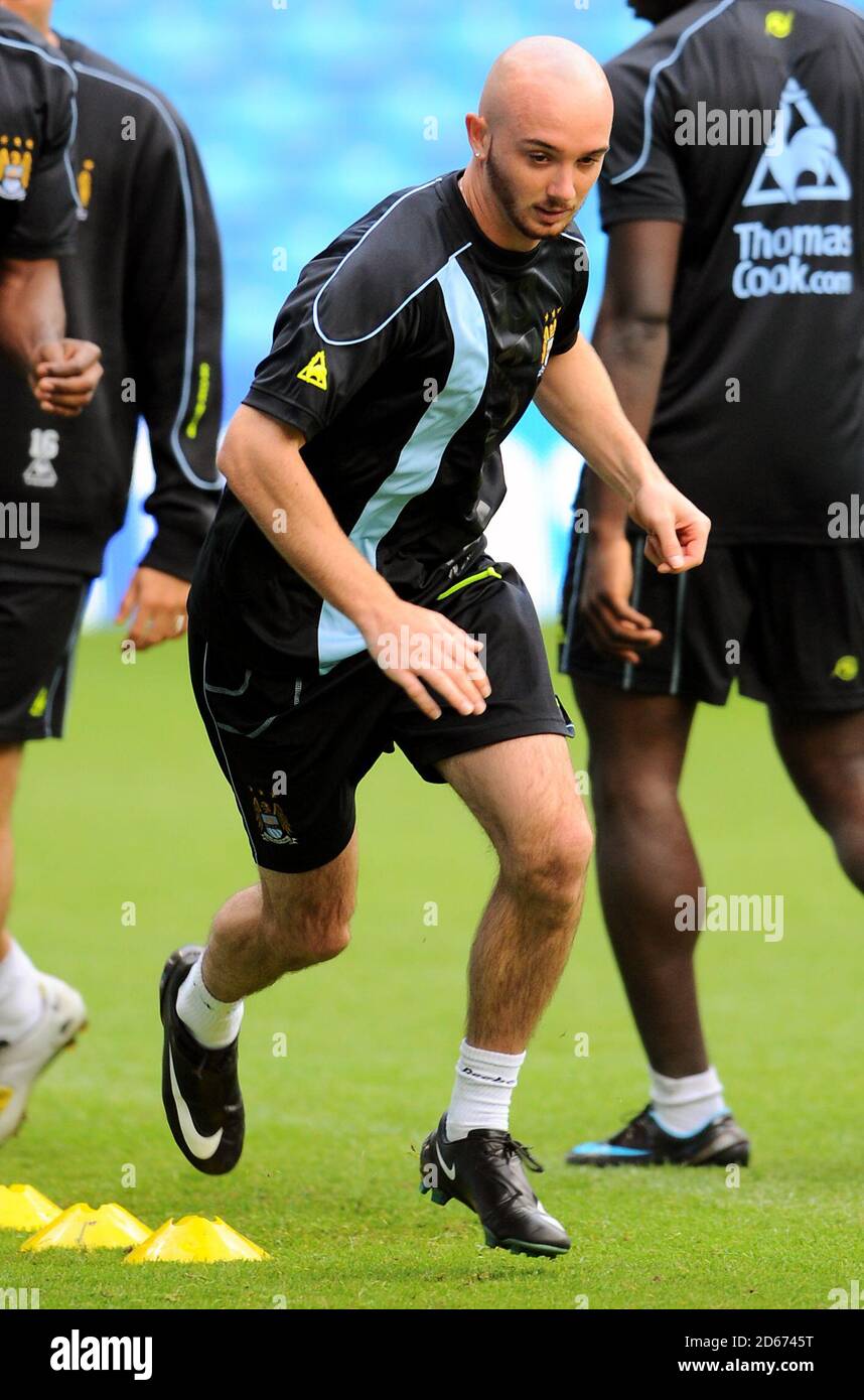 Manchester City's Stephen Ireland during training Stock Photo - Alamy