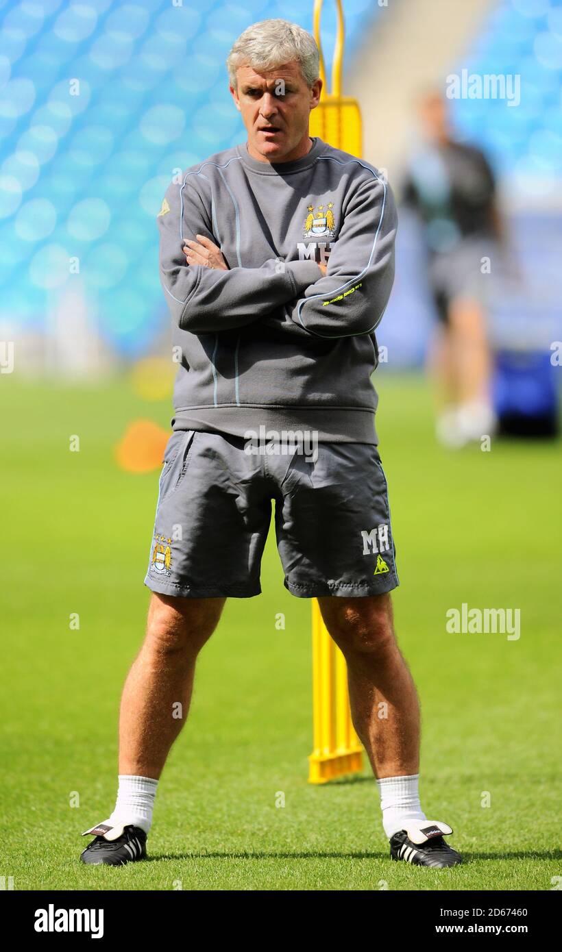 Mark Hughes, Manchester City manager Stock Photo - Alamy