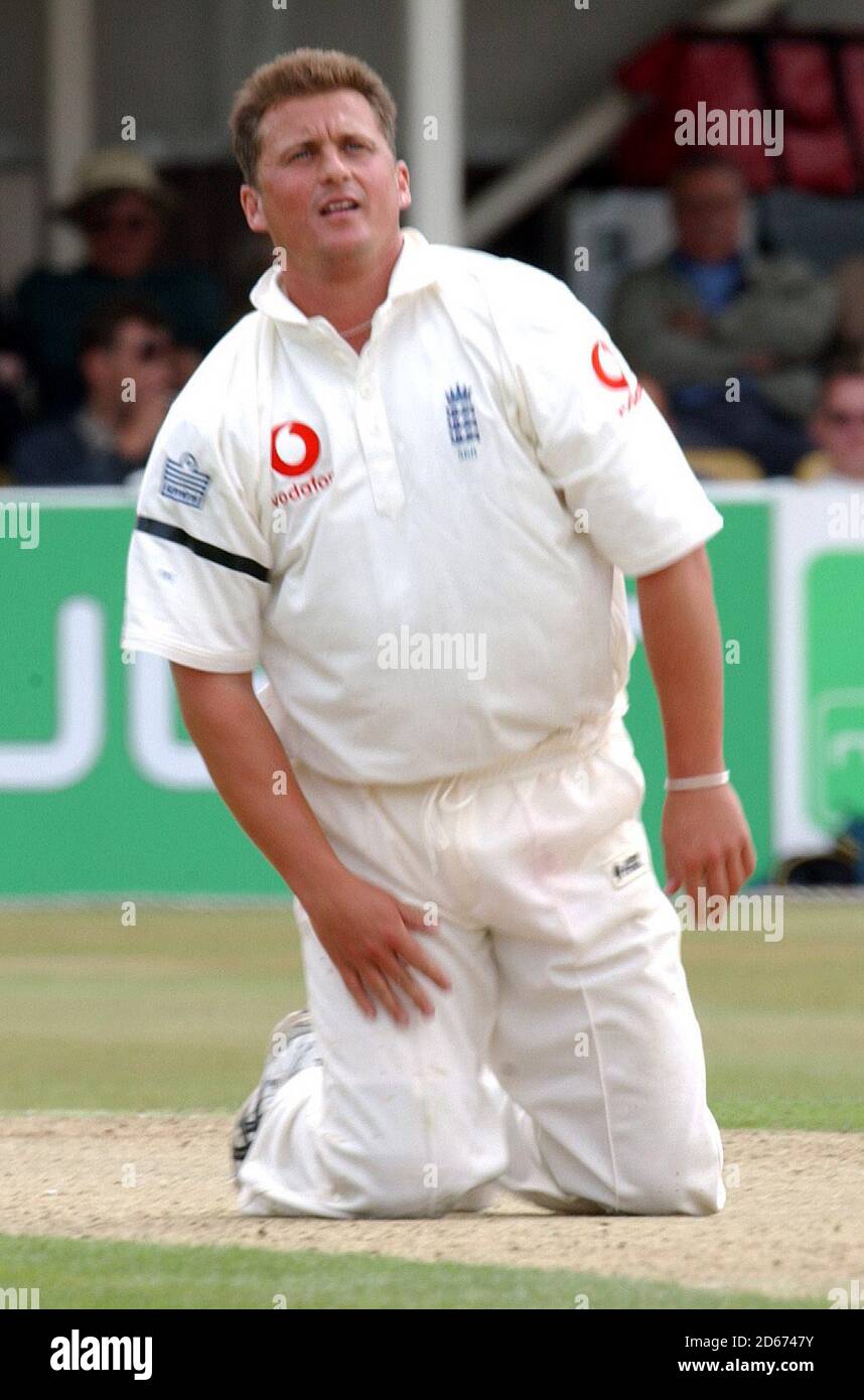 England's Darren Gough Stock Photo - Alamy