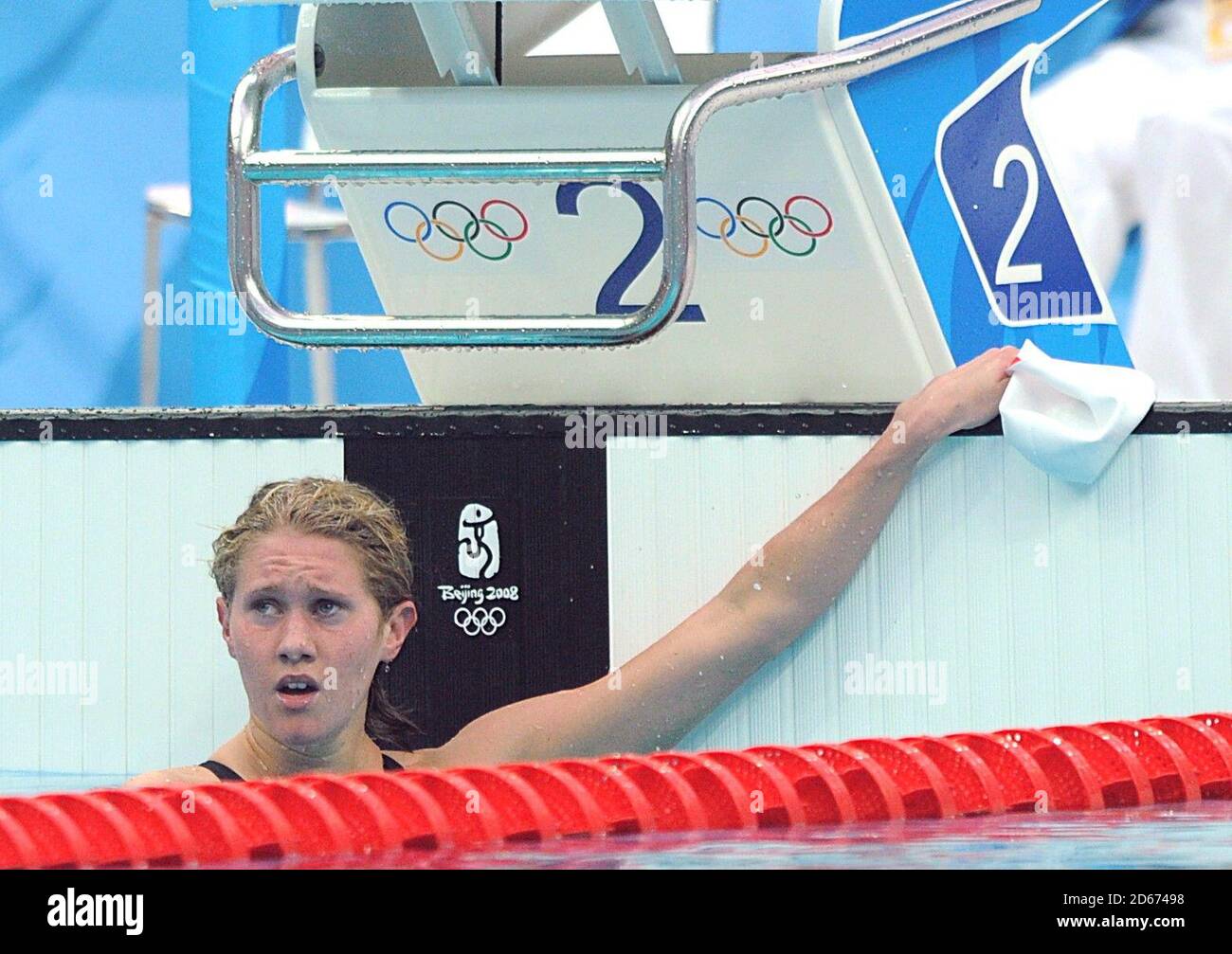 Great Britain's Jemma Lowe after completing the Women's 200m Butterfly ...