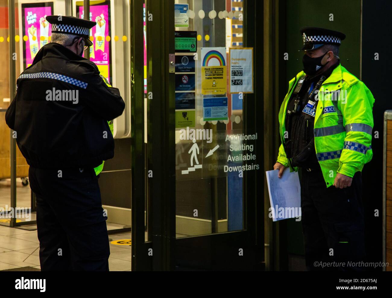 Two officers guard the scene Stock Photo - Alamy