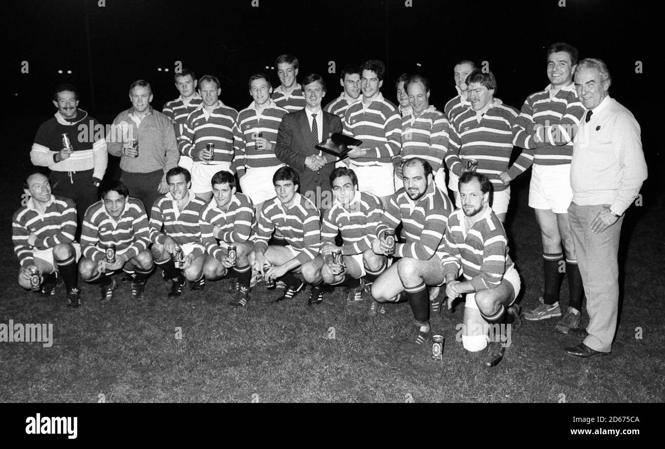 LEICESTER TIGERS RUGBY CLUB WHITBREAD PRESENTATION Stock Photo - Alamy