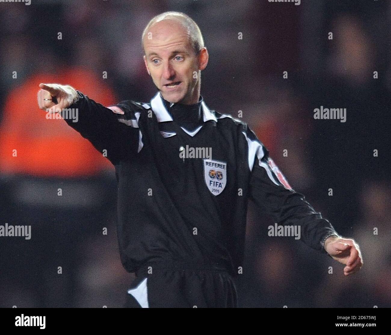 Referee Mike Riley Stock Photo - Alamy