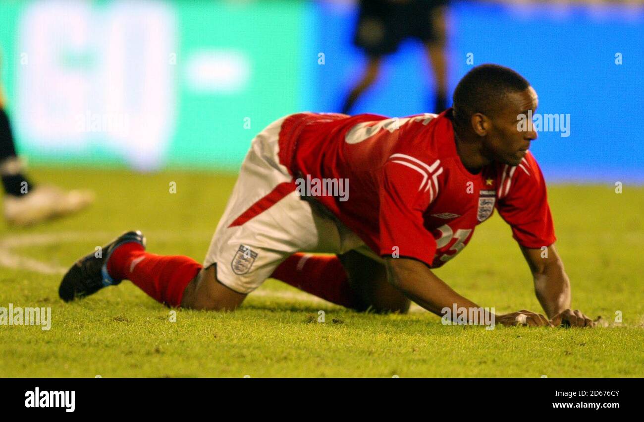 England's Jermain Defoe during his international debut Stock Photo - Alamy