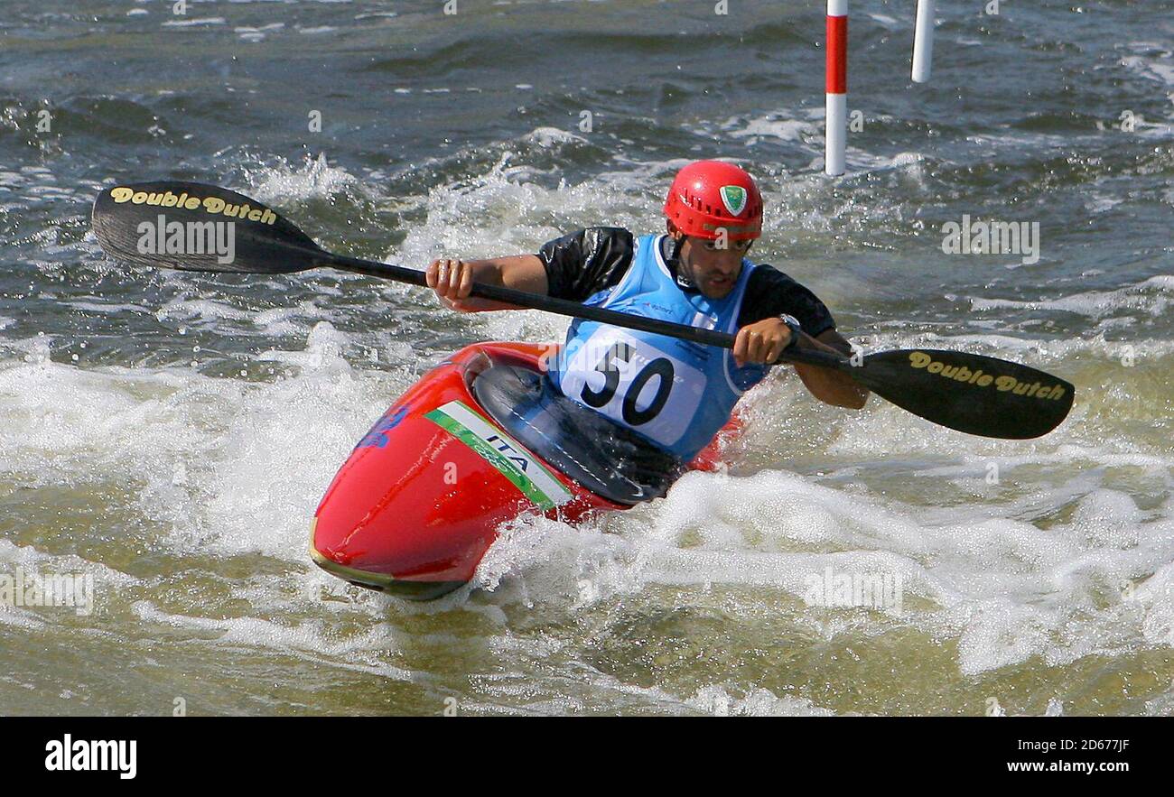 Italy's Daniele Molmenti on his way to winning the gold medal in the ...