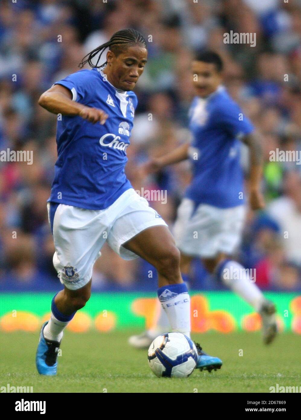 Pre season pre season soccer everton full length ball hi-res stock ...