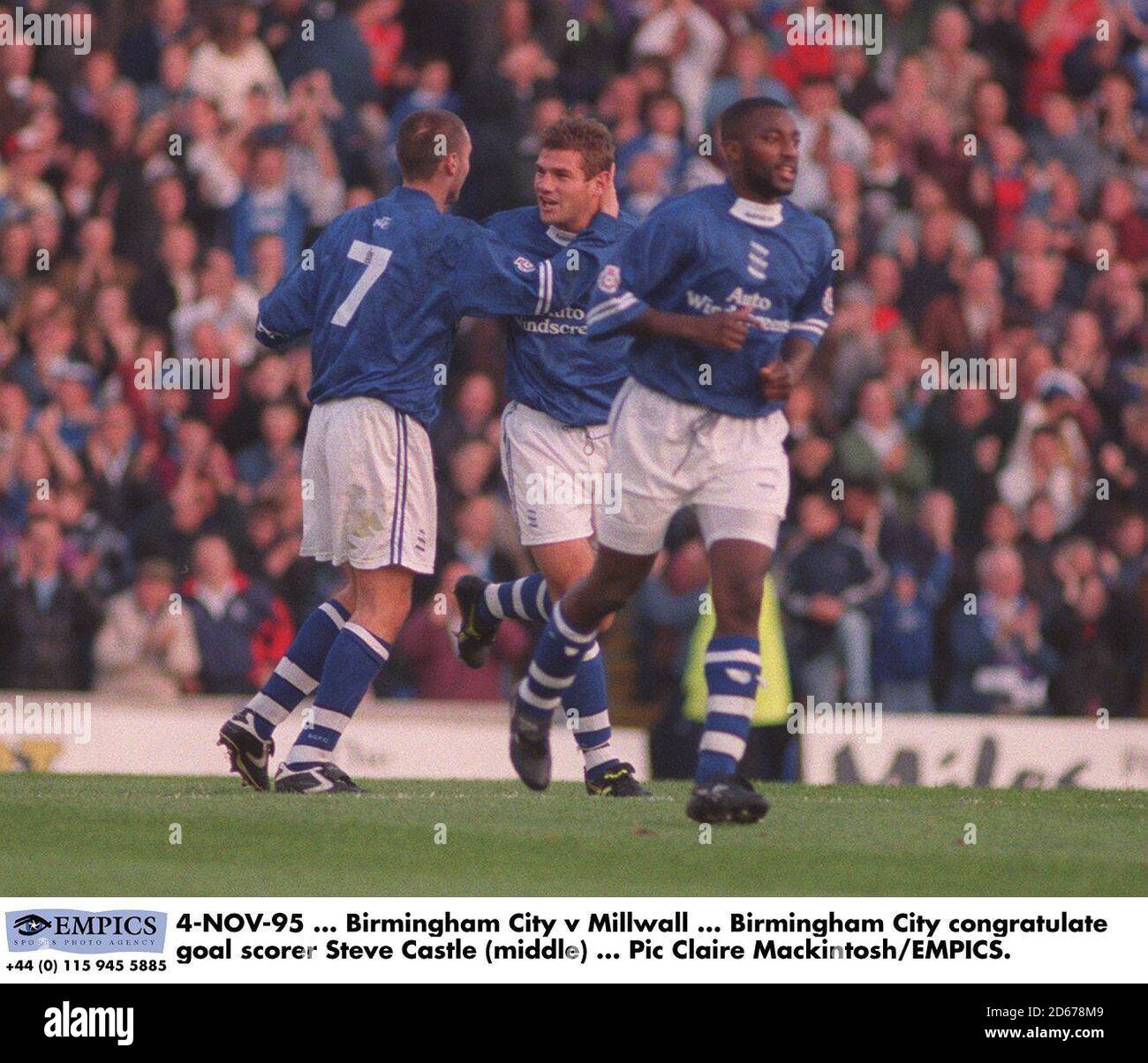 4-NOV-95 ... Birmingham City v Millwall ... Birmingham City ...