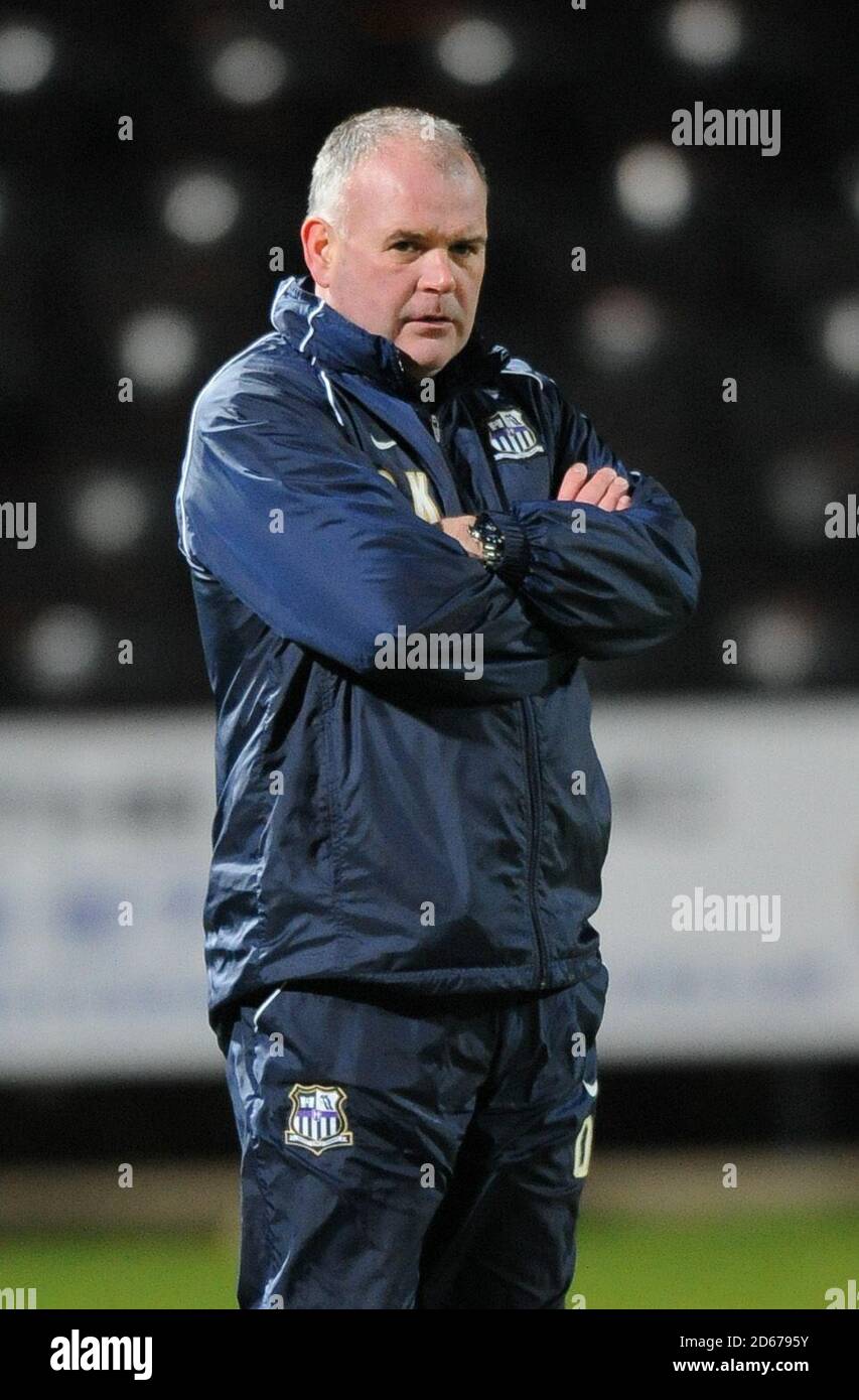 Notts County's manager Dave Kevan Stock Photo - Alamy