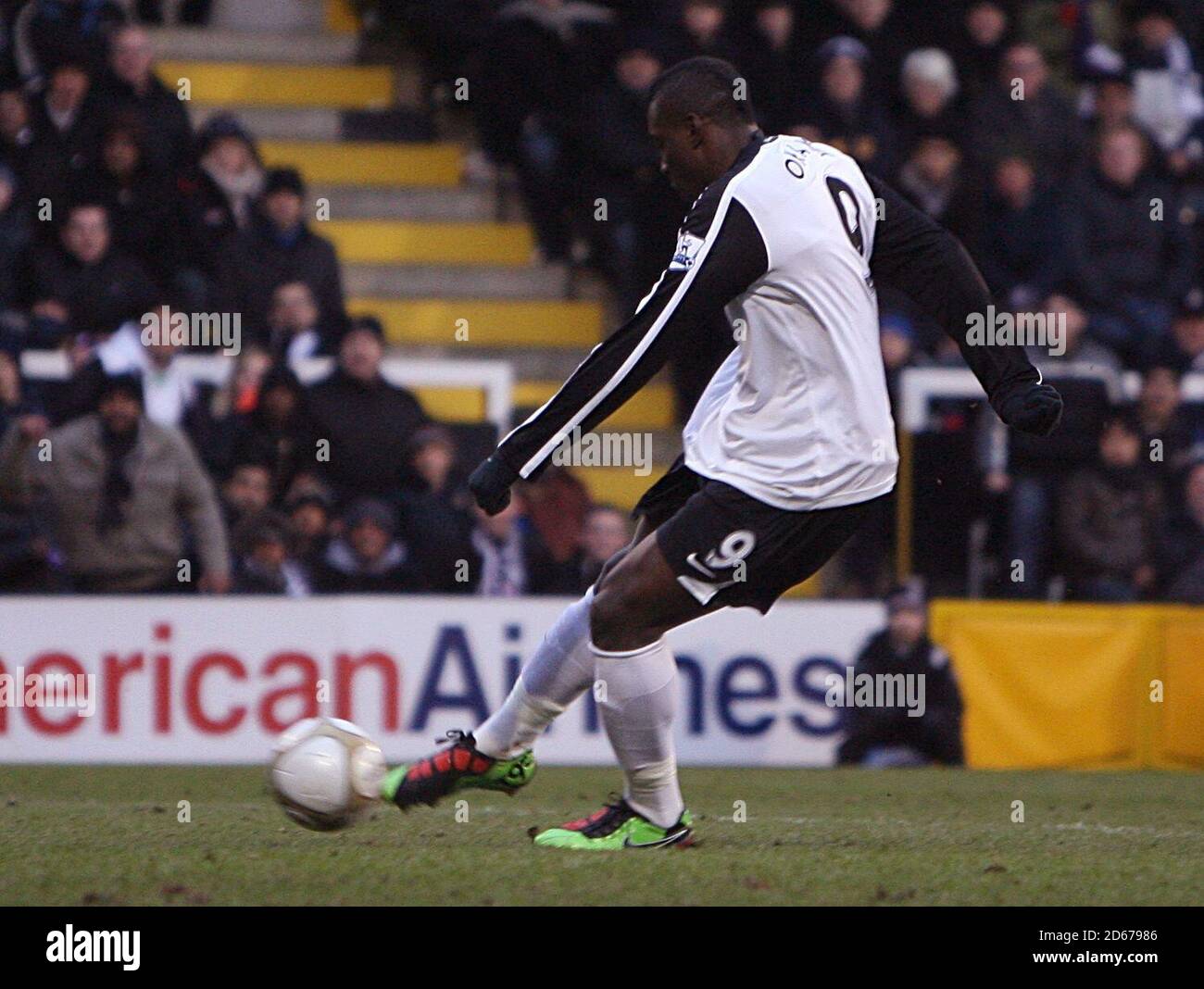 Fulham's Stefano Okaka scores their second goal Stock Photo - Alamy