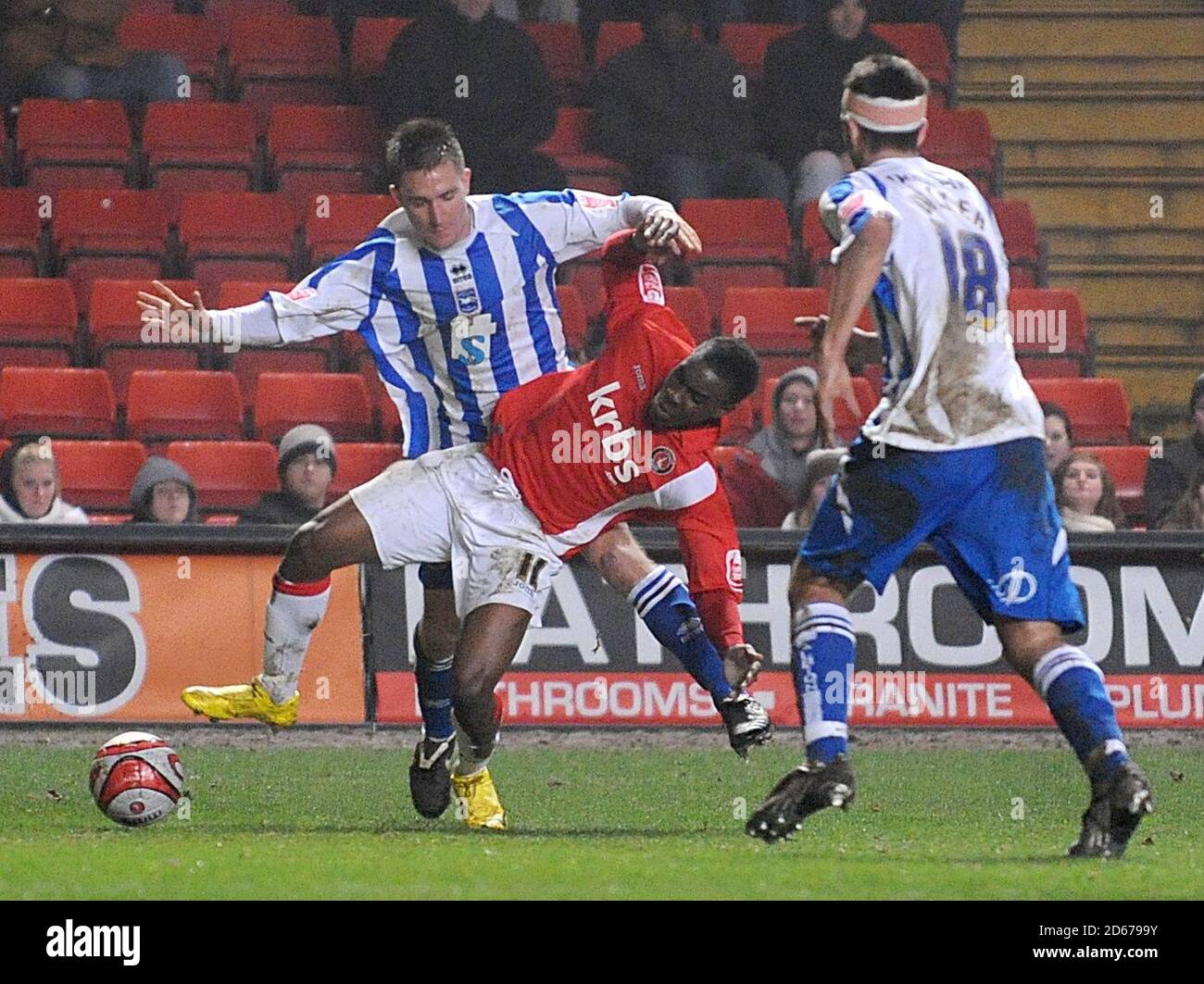 Brighton and Hove Albion's Marcos Painter (left) and Charlton Athletic ...