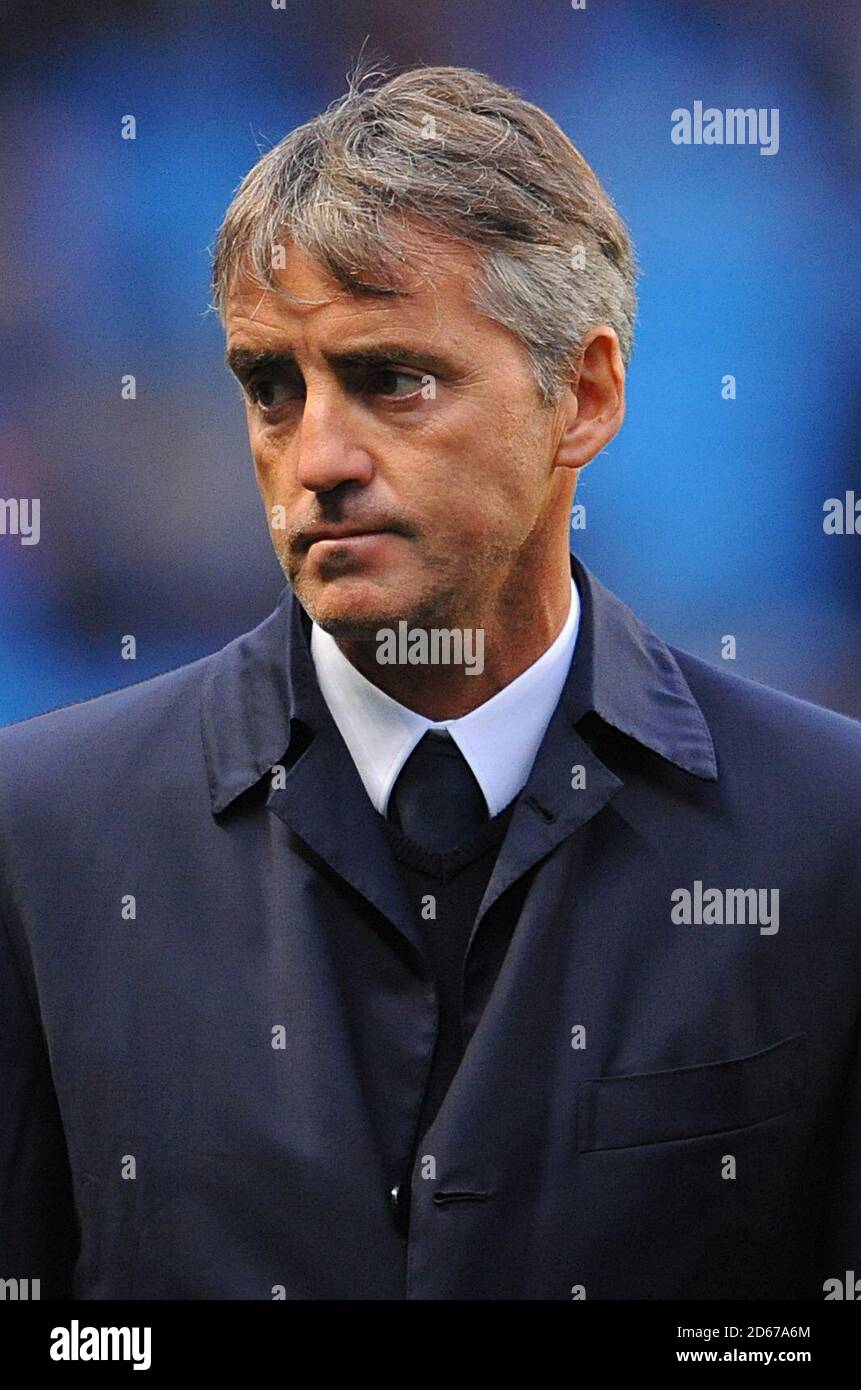 Roberto Mancini, Manchester City manager Stock Photo - Alamy