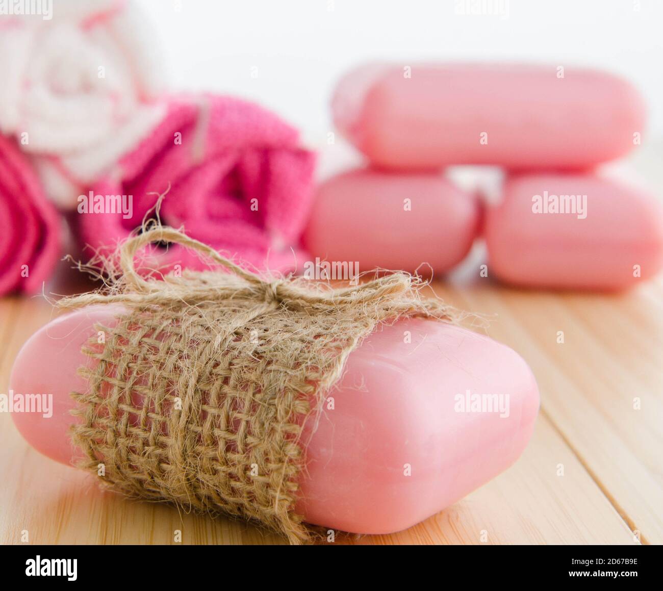 The healthy lifestyle concept with aromatic soaps Stock Photo - Alamy