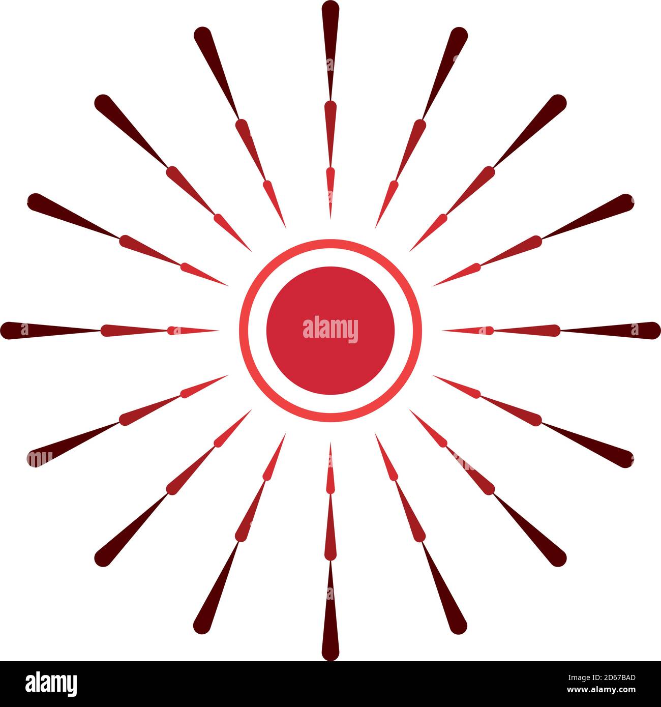 dotted abstract form figure isolated white background vector ...