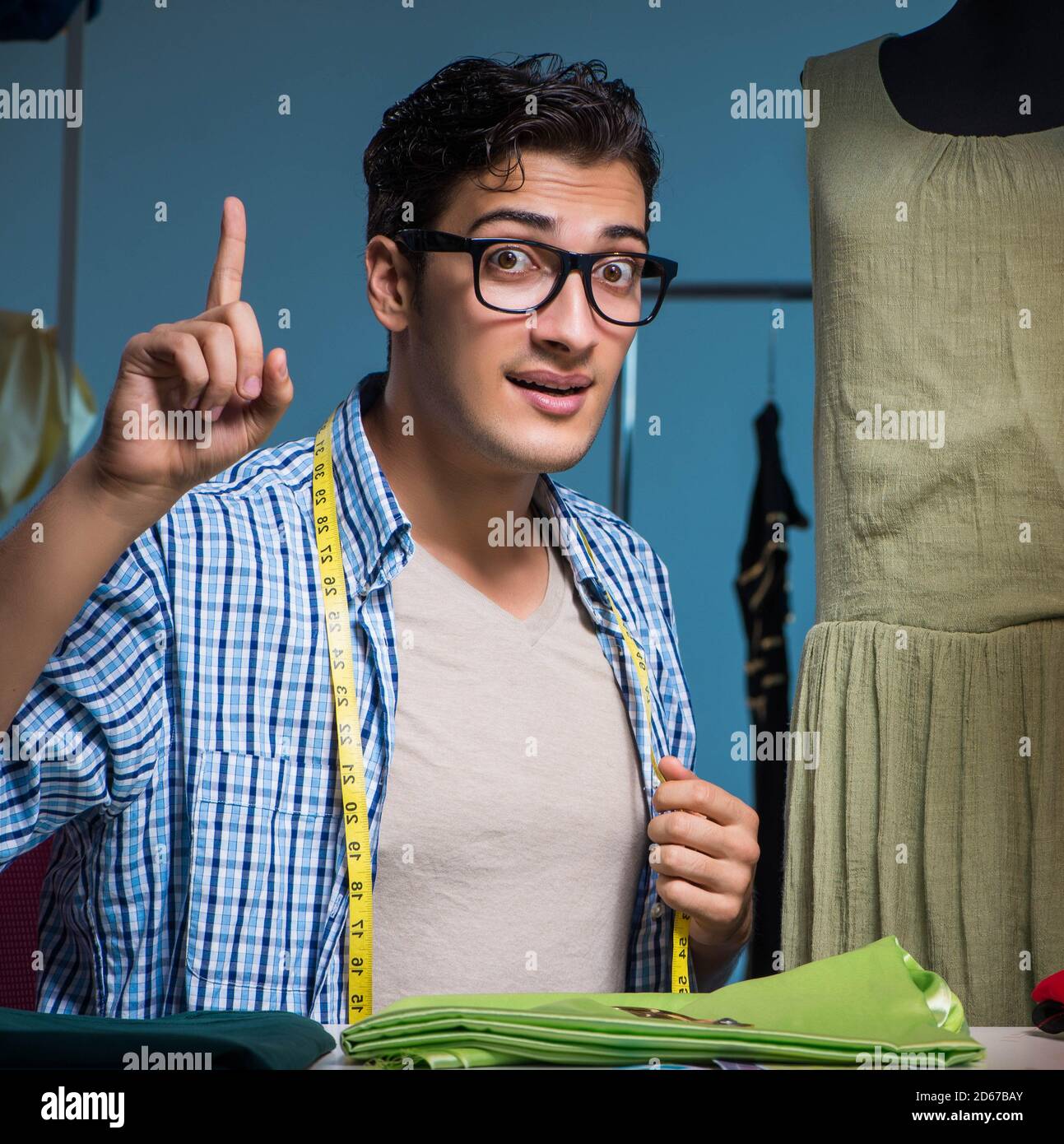 Sewer measuring garment hi-res stock photography and images - Alamy