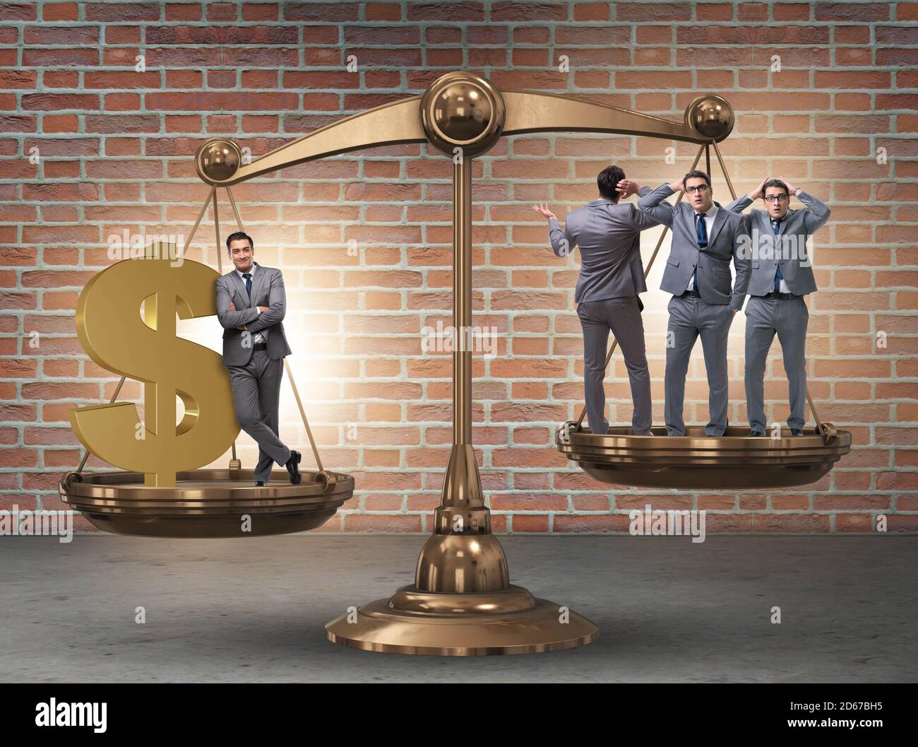 The difference between rich and poor people Stock Photo - Alamy