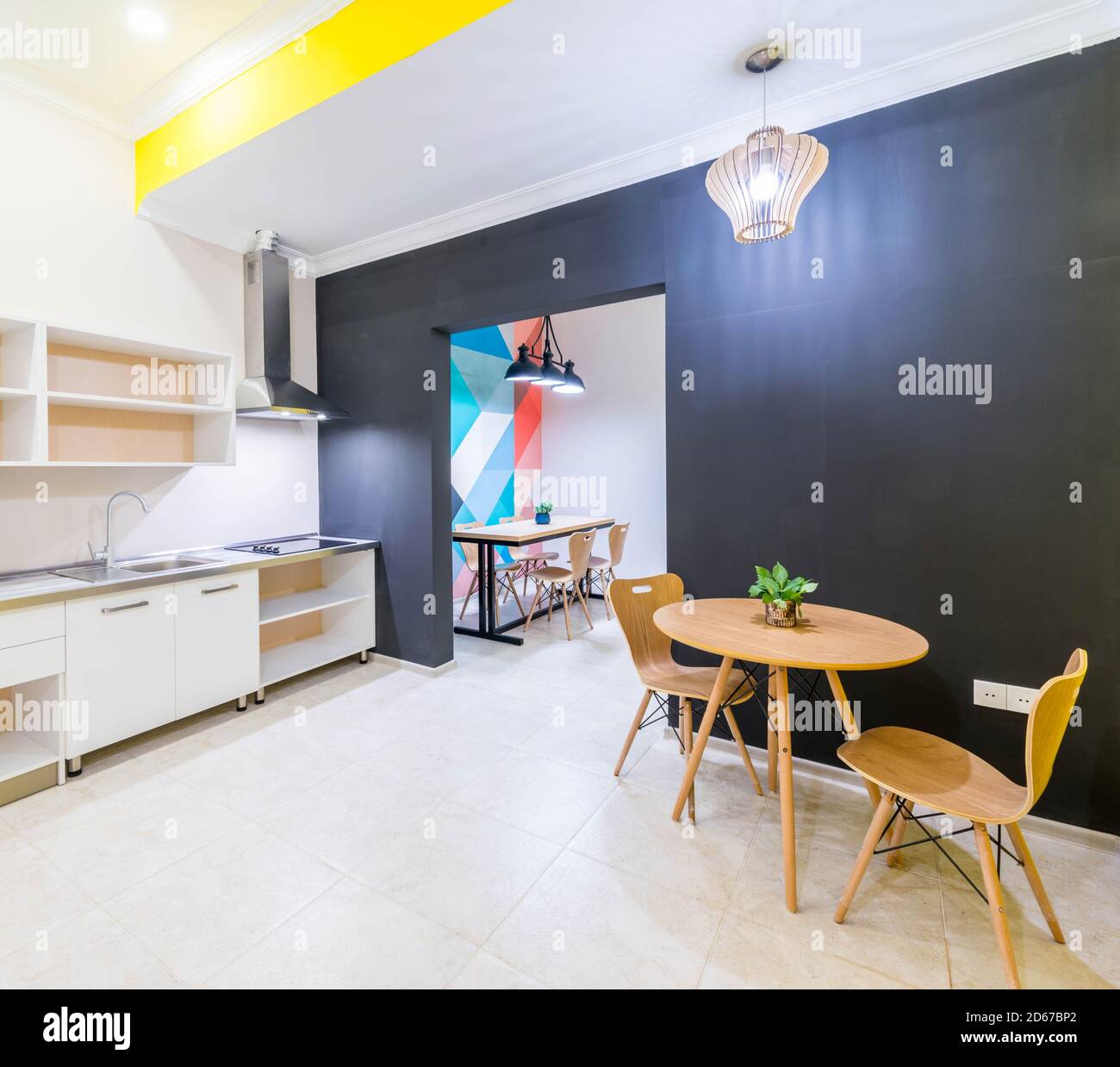 Modern kitchen interior at home Stock Photo - Alamy