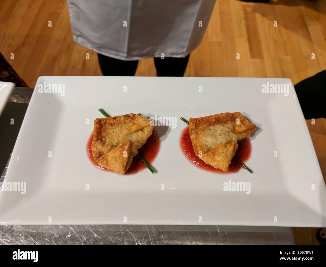 Deep fried filled wonton. Asian style food appetizer Stock Photo - Alamy