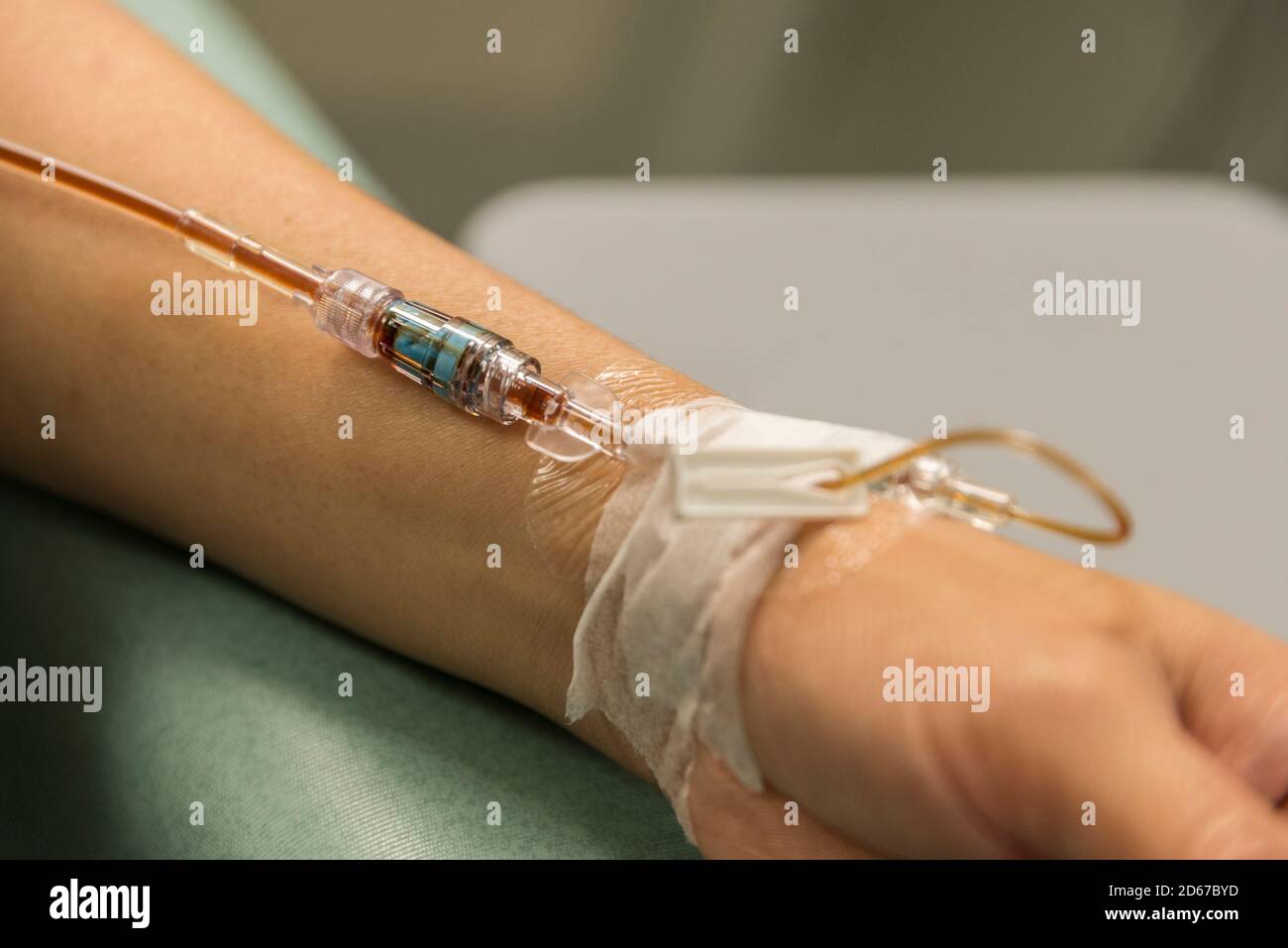 Patient hospital bed hands drip hi-res stock photography and images - Alamy