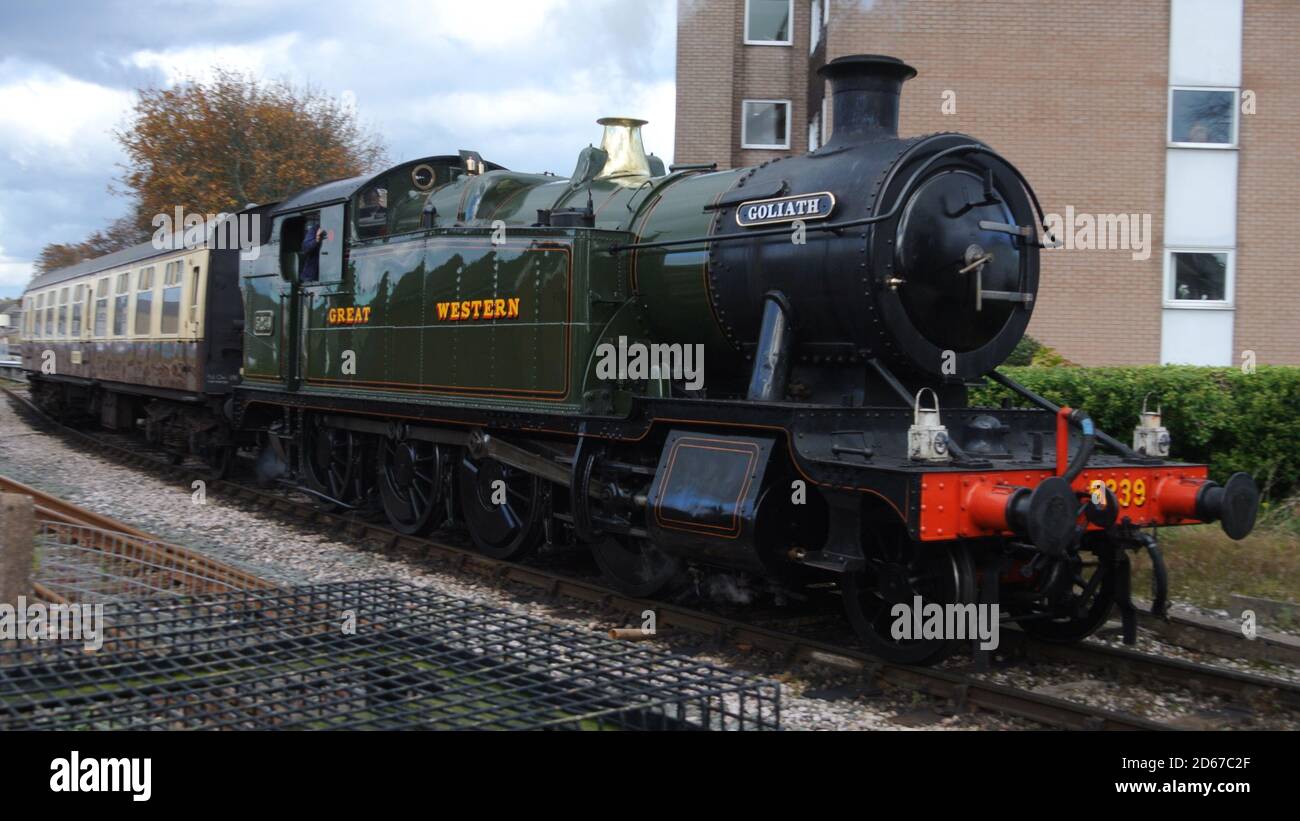 Steam locomotive 5329 Goliath operating as part of Dartmouth Steam ...