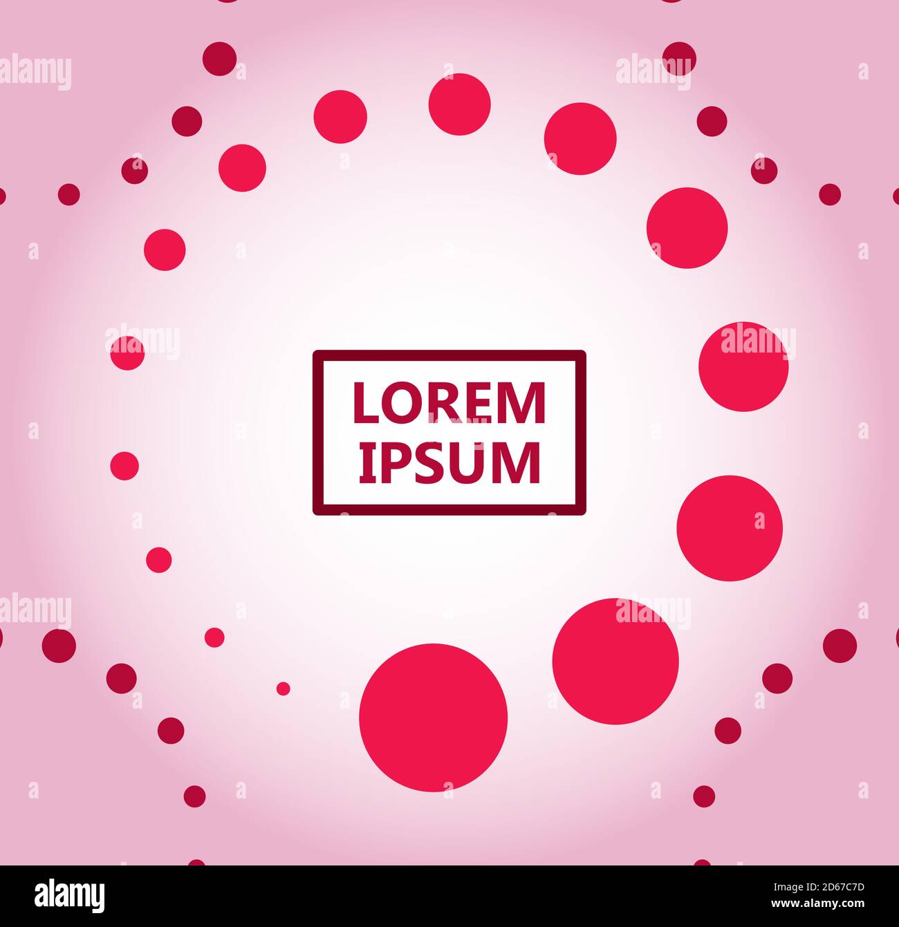 red background dotted abstract shapes decoration vector illustration ...