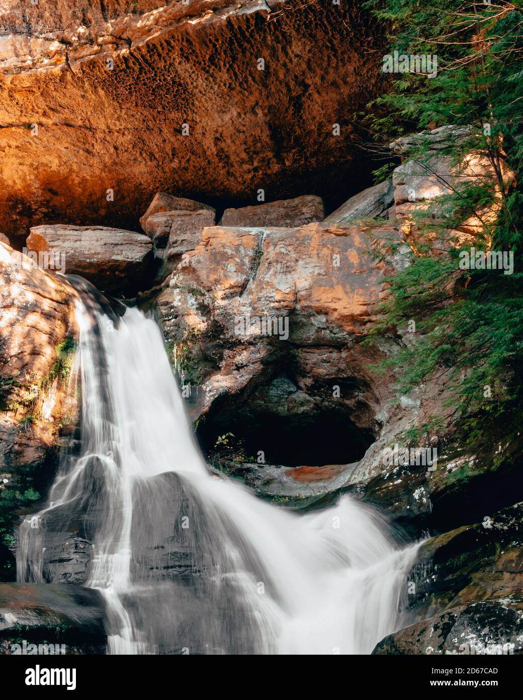 Waterfalls and Caves Stock Photo - Alamy