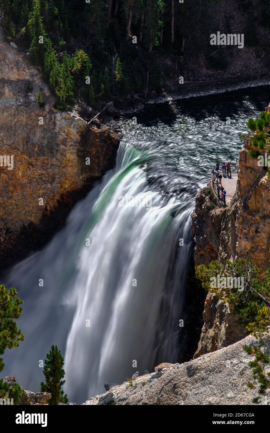 Waterfalls of yellowstone river hi-res stock photography and images - Alamy