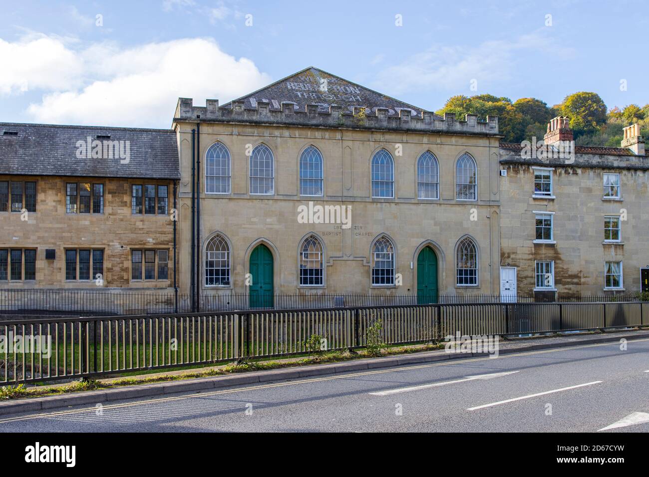 The 1820 Ebenezer Baptist Chapel, Bath, situated next to The Kennet and ...