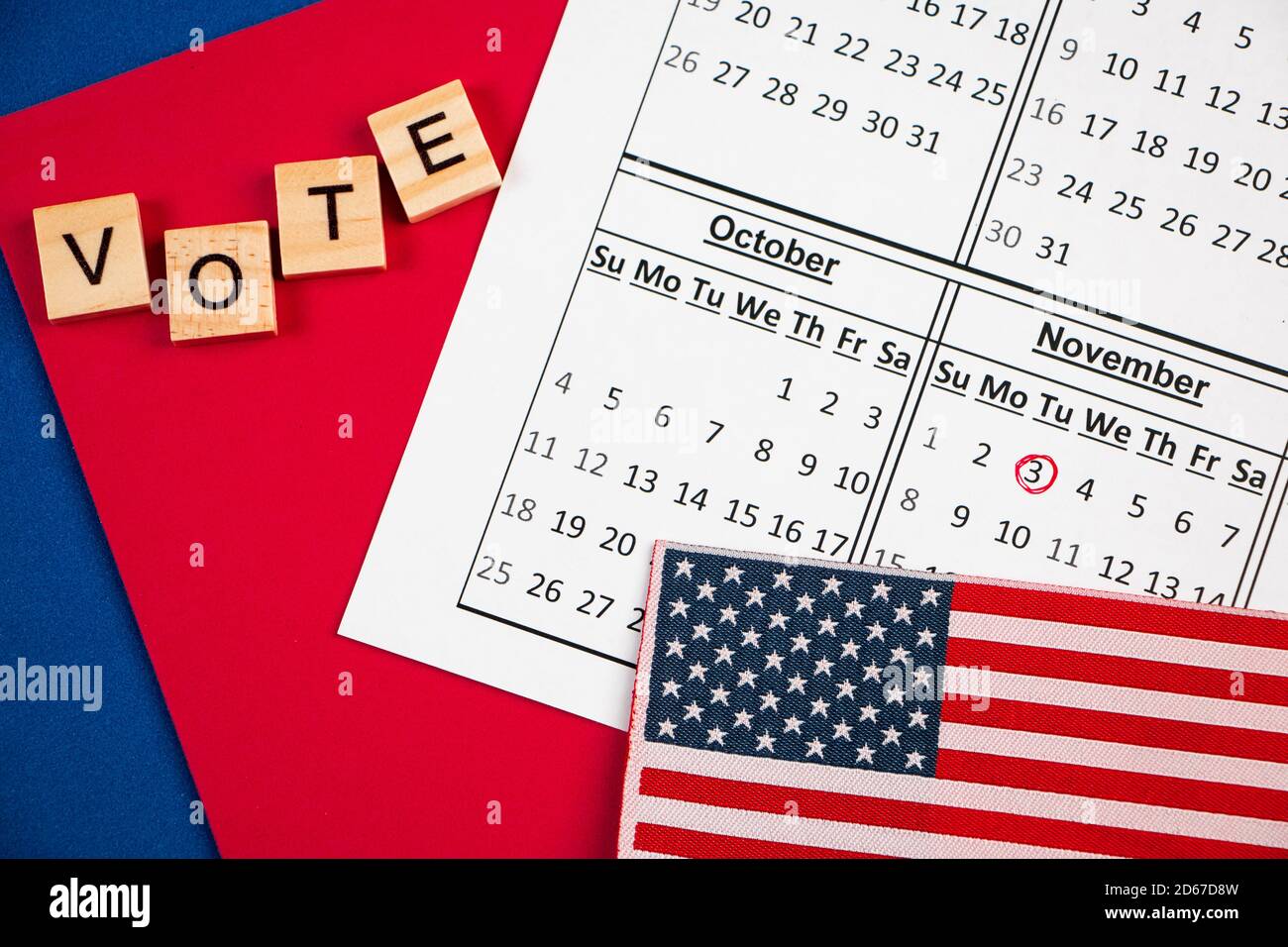 Election day in the USA, reminder on calendar. Voting concept Stock ...