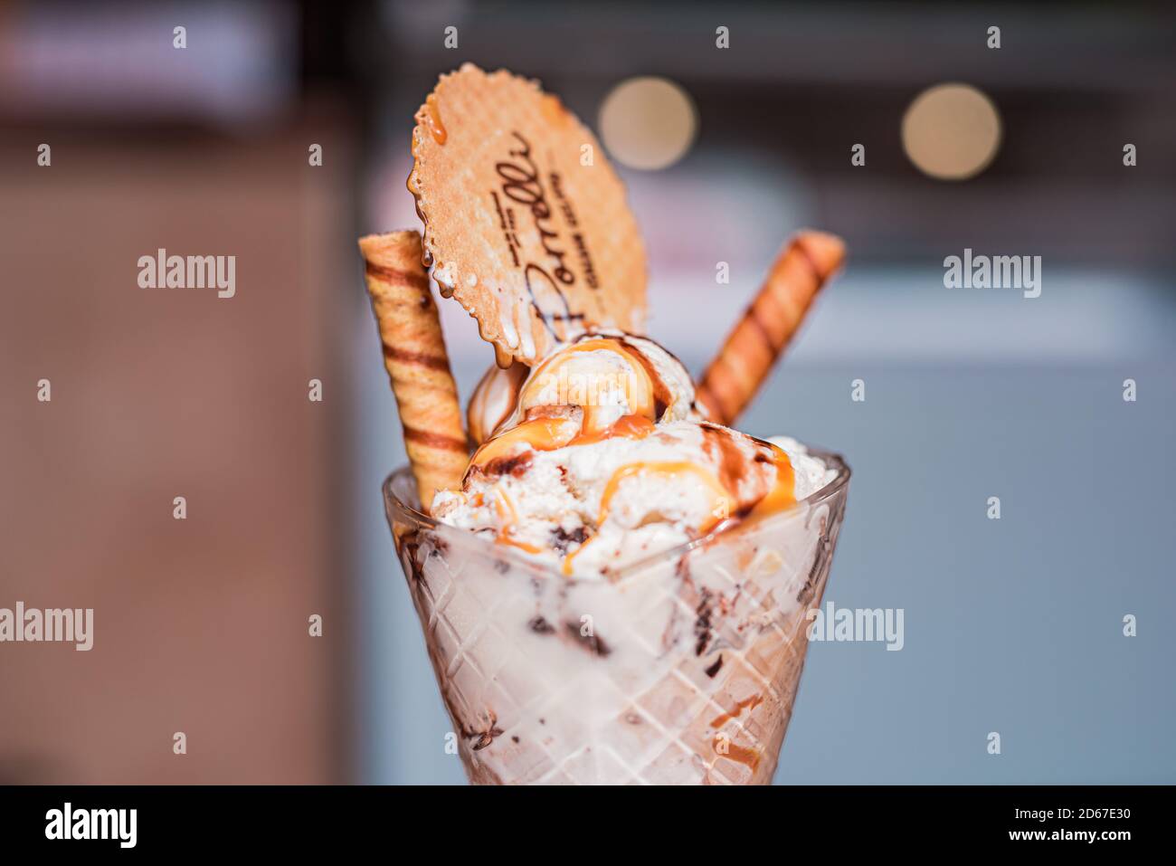 Italian delicious gelato ice cream Stock Photo - Alamy