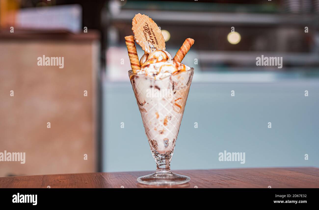 Italian delicious gelato ice cream Stock Photo - Alamy