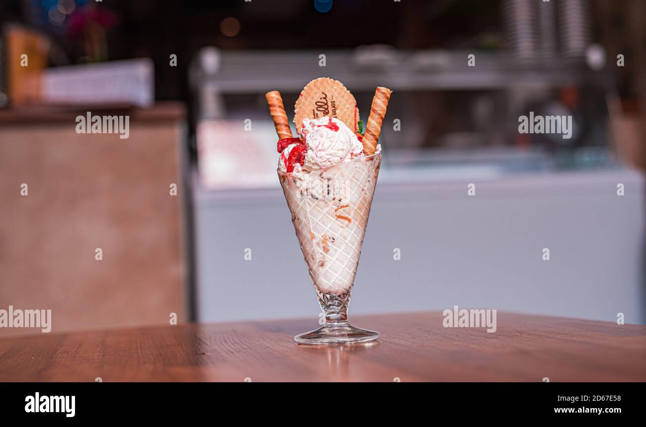 Italian delicious gelato ice cream Stock Photo - Alamy