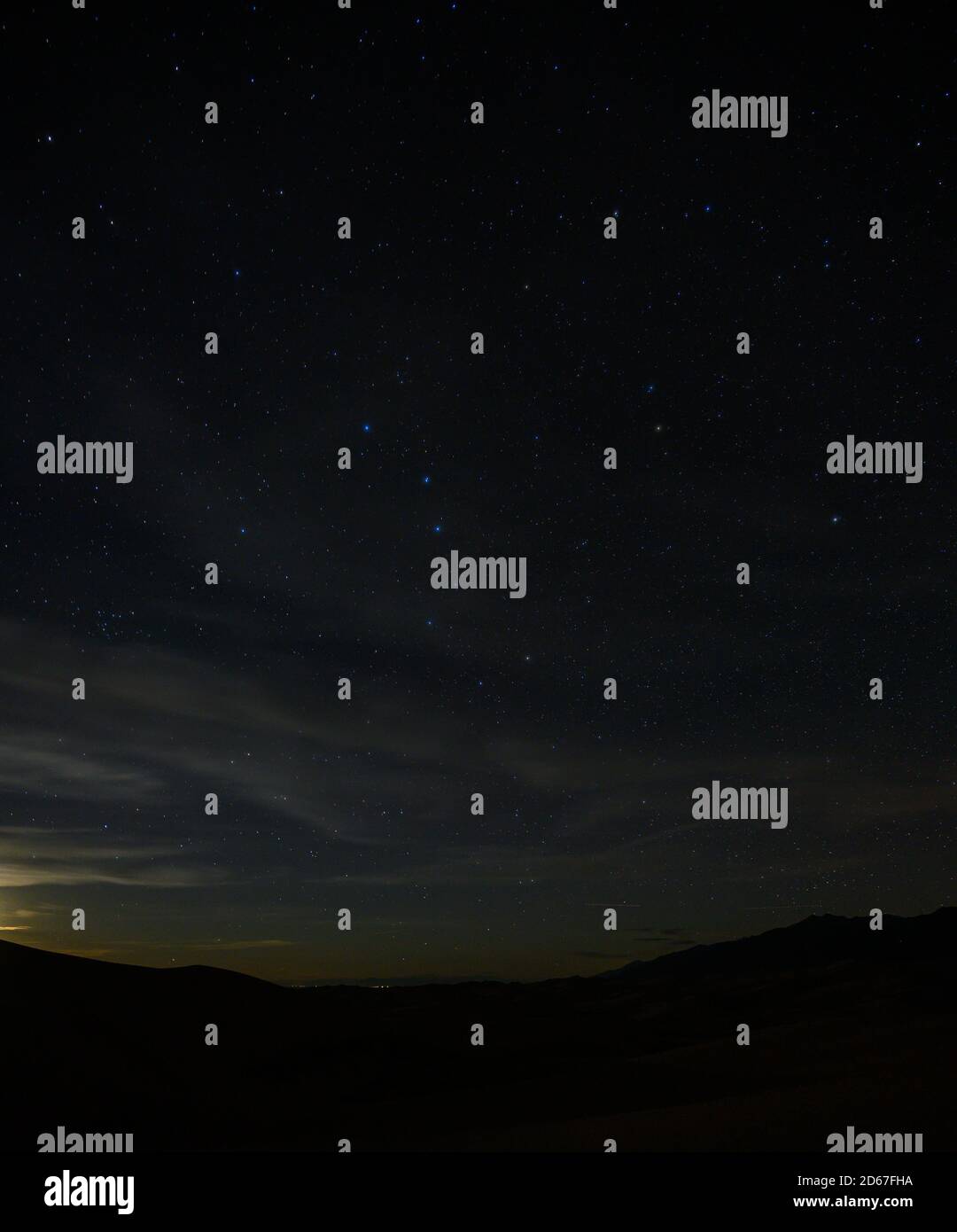 Stars and Clouds Over Sand Dunes in Colorado Stock Photo - Alamy