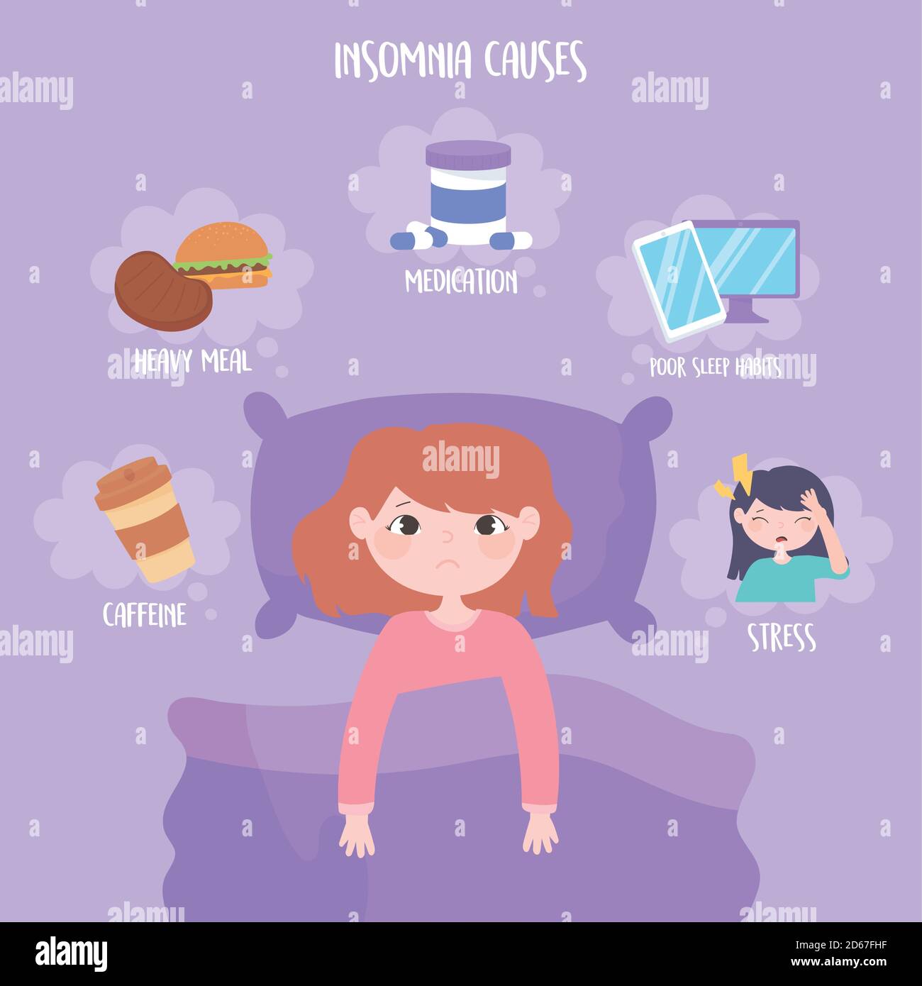 insomnia, reasons of disease heavy meal medicine caffeine stress and ...