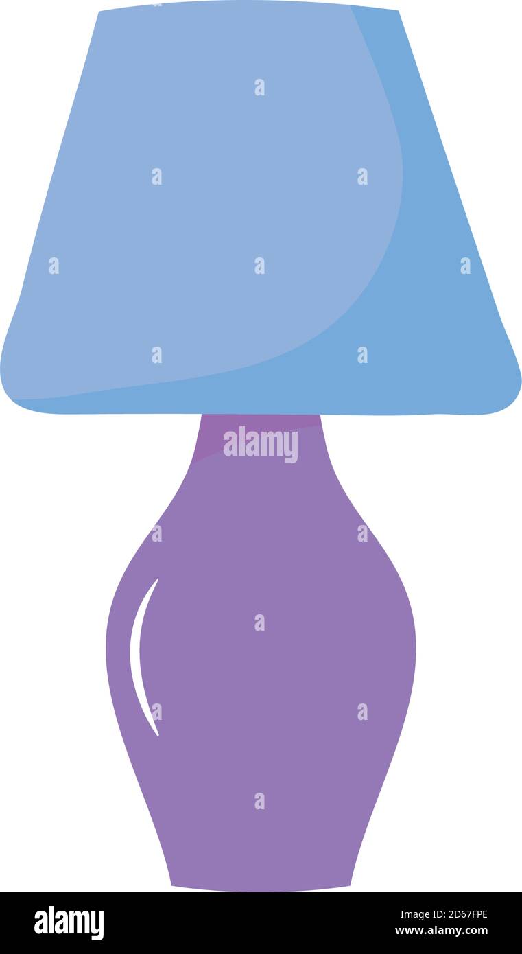 night lamp icon over white background, flat style, vector illustration ...